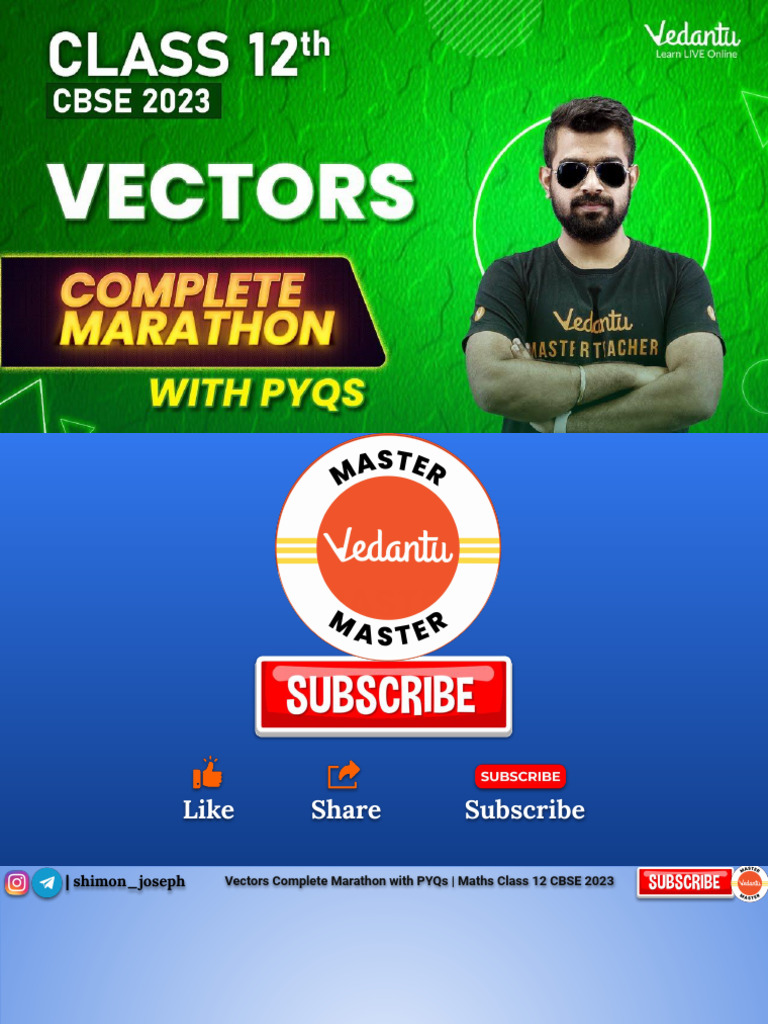 Vector - PYQs - Class 12 Maths | PDF | Euclidean Vector | Line (Geometry)