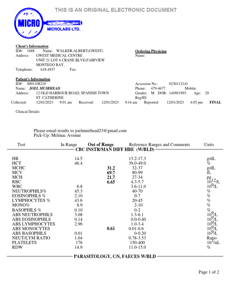 Muirhead, Joel | PDF | Immune System | Clinical Medicine