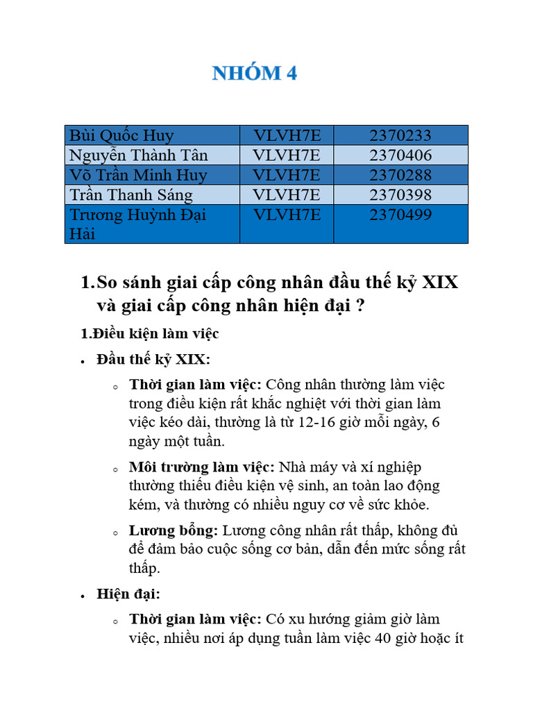Nhóm 4 (XHCH) | PDF