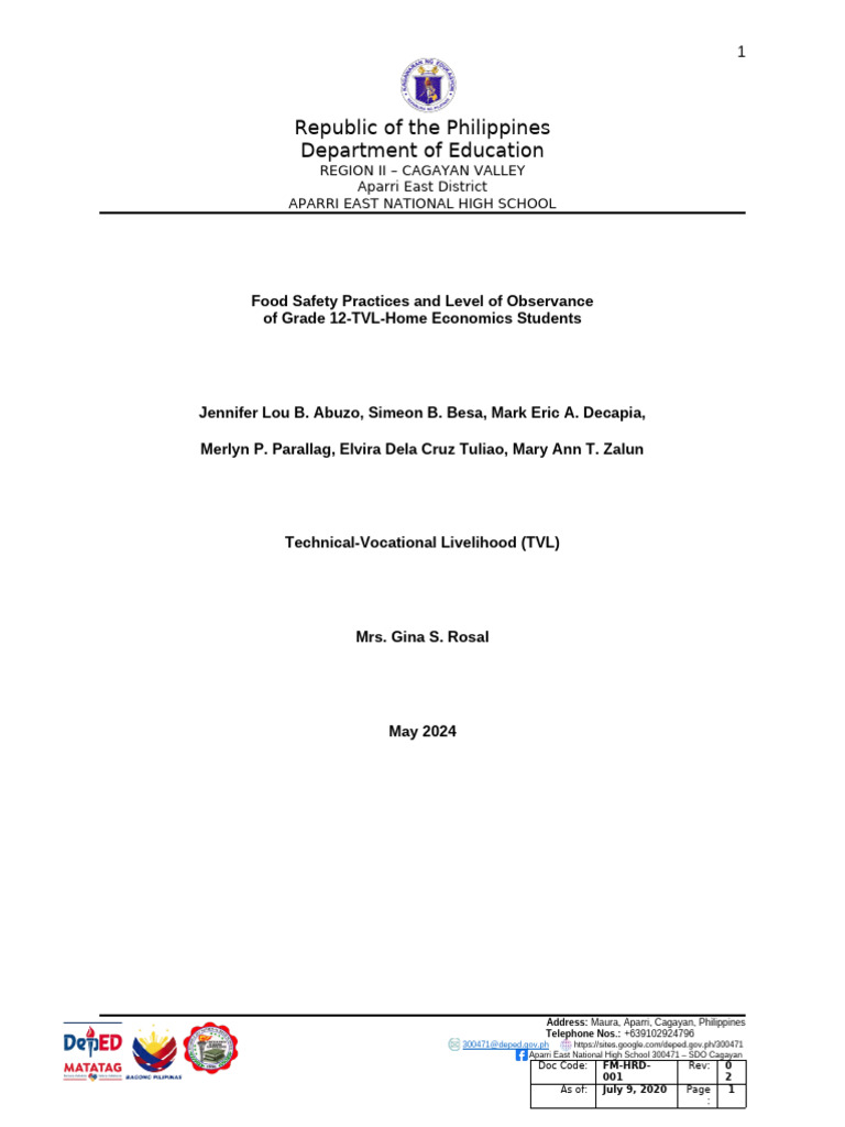 PR 2 TEMPLATE Prelim Pages | PDF | Methodology