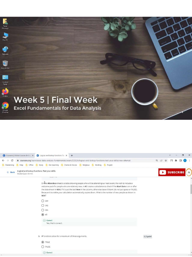 Excel Fundamentals For Data Analysis Week 5 All Solutions 1778