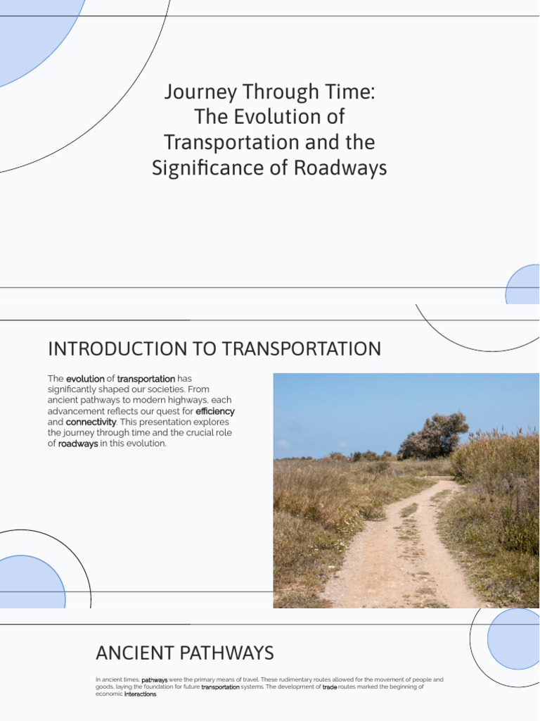 Slidesgo Journey Through Time The Evolution of Transportation and The ...