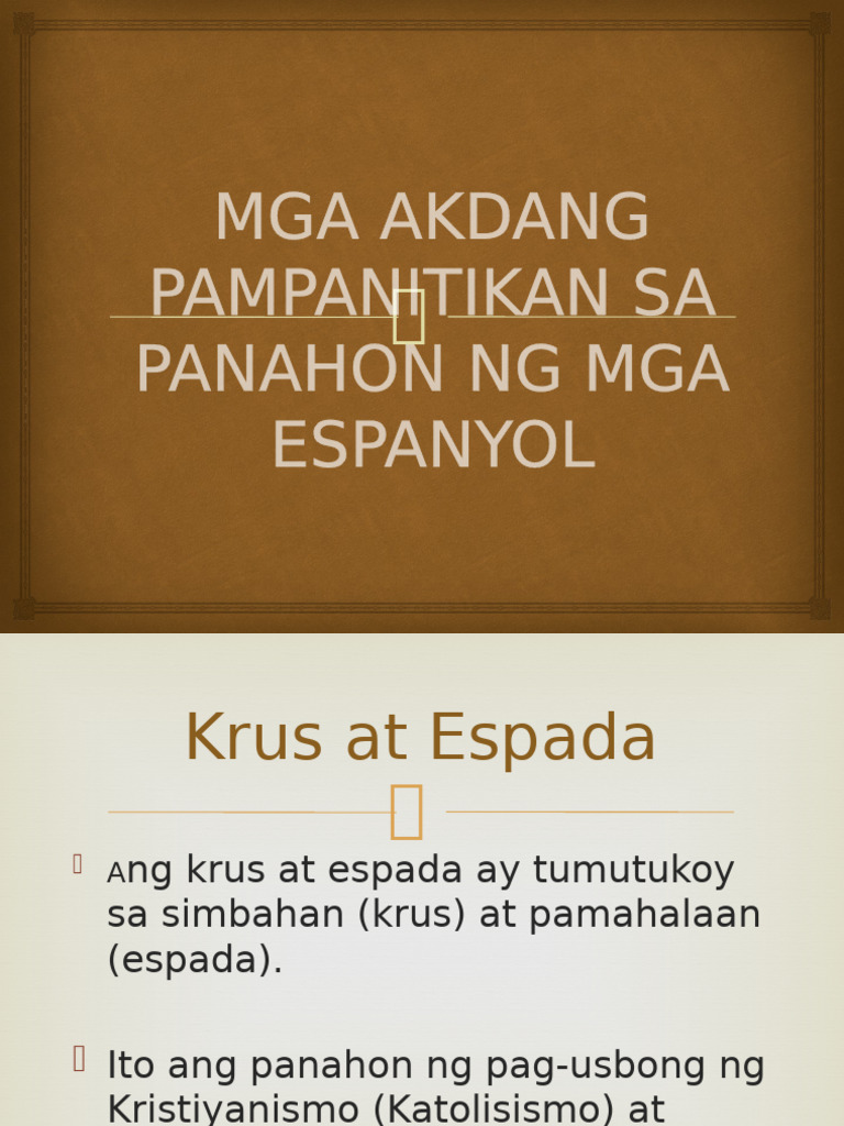 Gr. 7 Akdang Pampanitikan Sa Panahon NG Espanyol | PDF