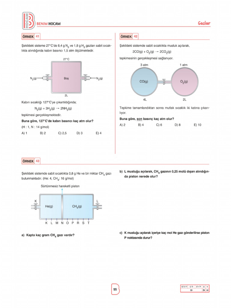 (Ayrılmış) @tgdenemeleriv2 2025 Beni̇m Hocam Ayt Ki̇mya VDK - 55 | PDF