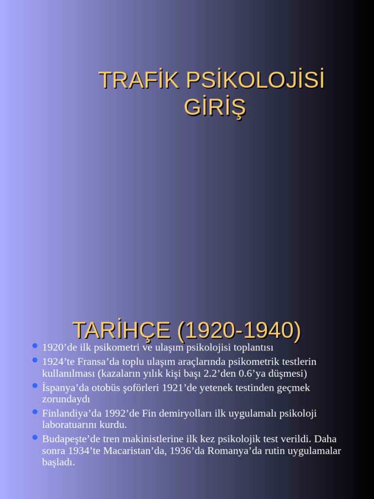 Trafik Psikolojisipsi1 | PDF