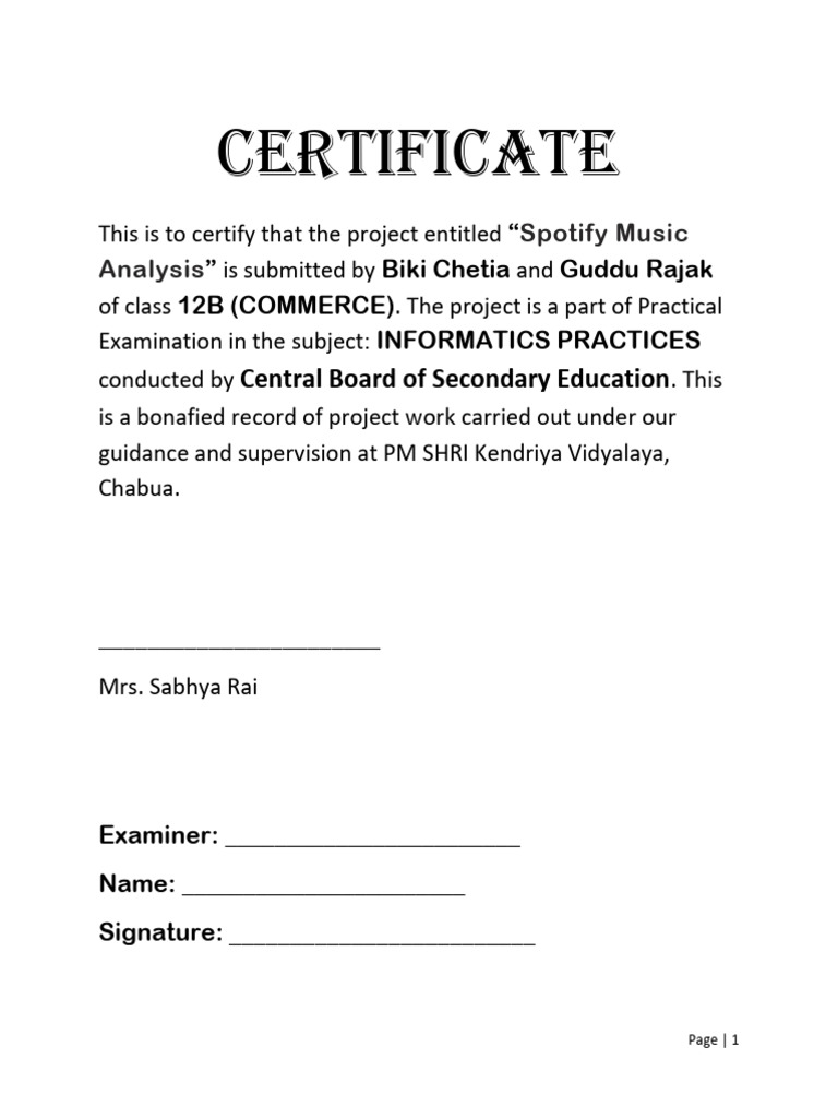 Ip Spotify Music Analysis | PDF | Spotify