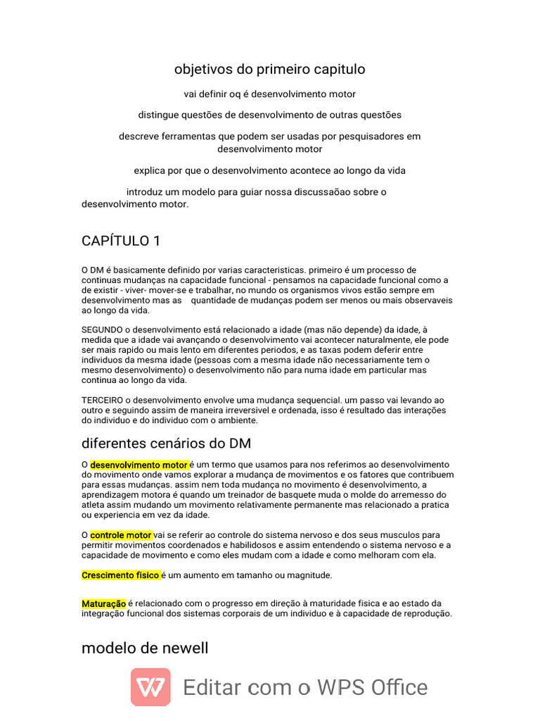 Resumos Do Cap 1 e 2 Do Primeiro Livro | PDF | Ambiente natural | Vida