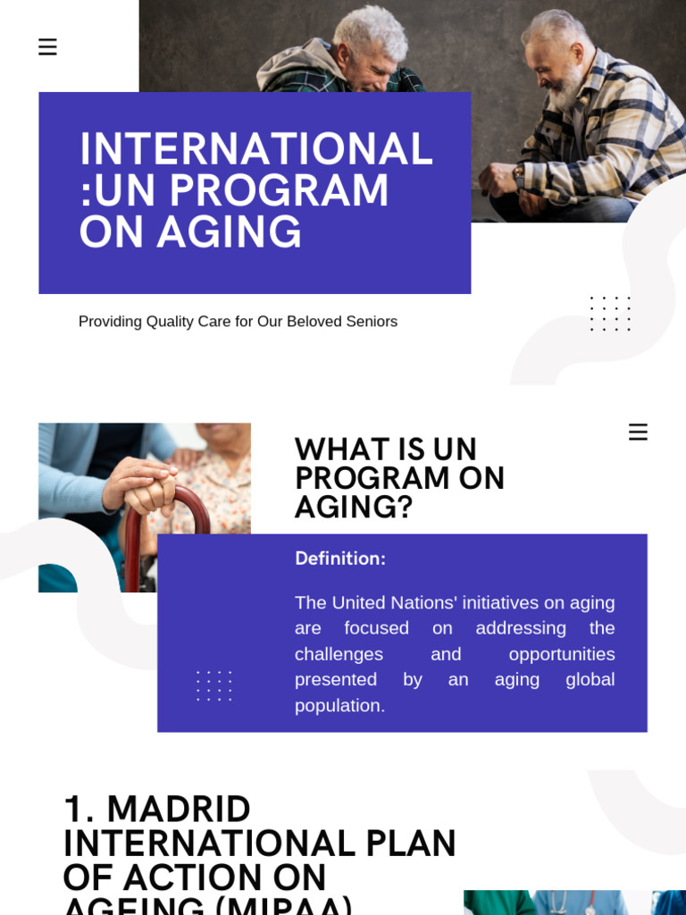 Un Program On Aging GRP J | PDF | Ageing | United Nations