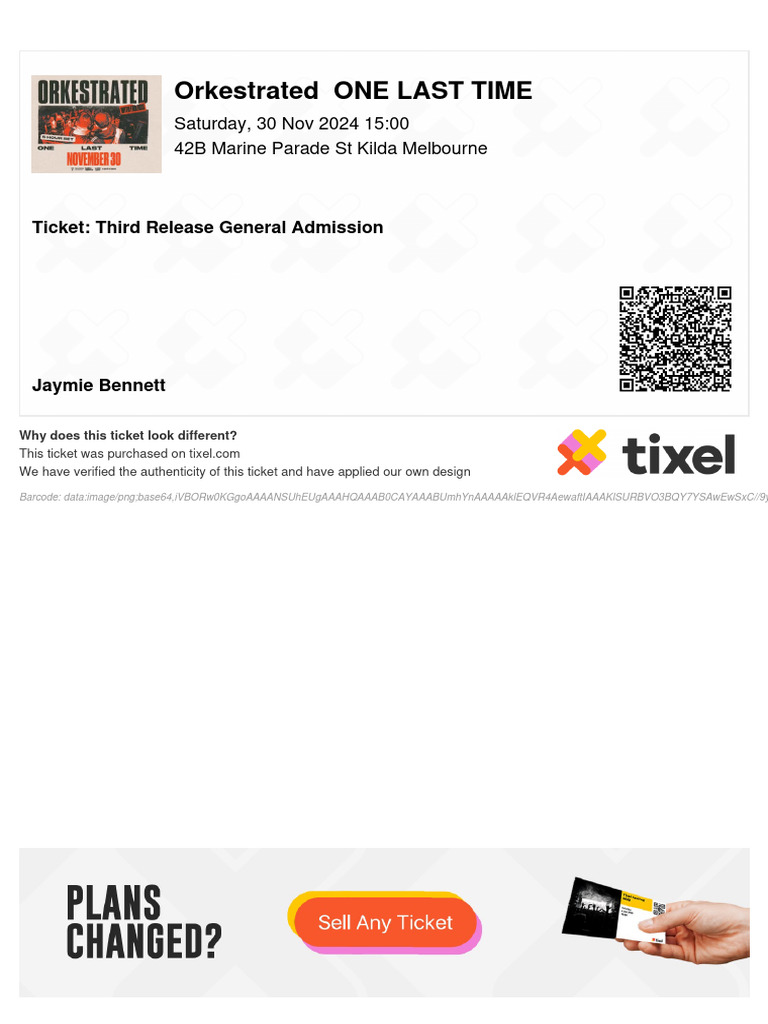 Orkestrated Concert Ticket Details | PDF