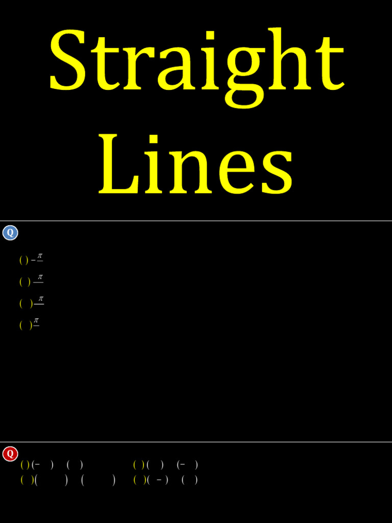 Straight lines | PDF | Line (Geometry) | Euclidean Geometry