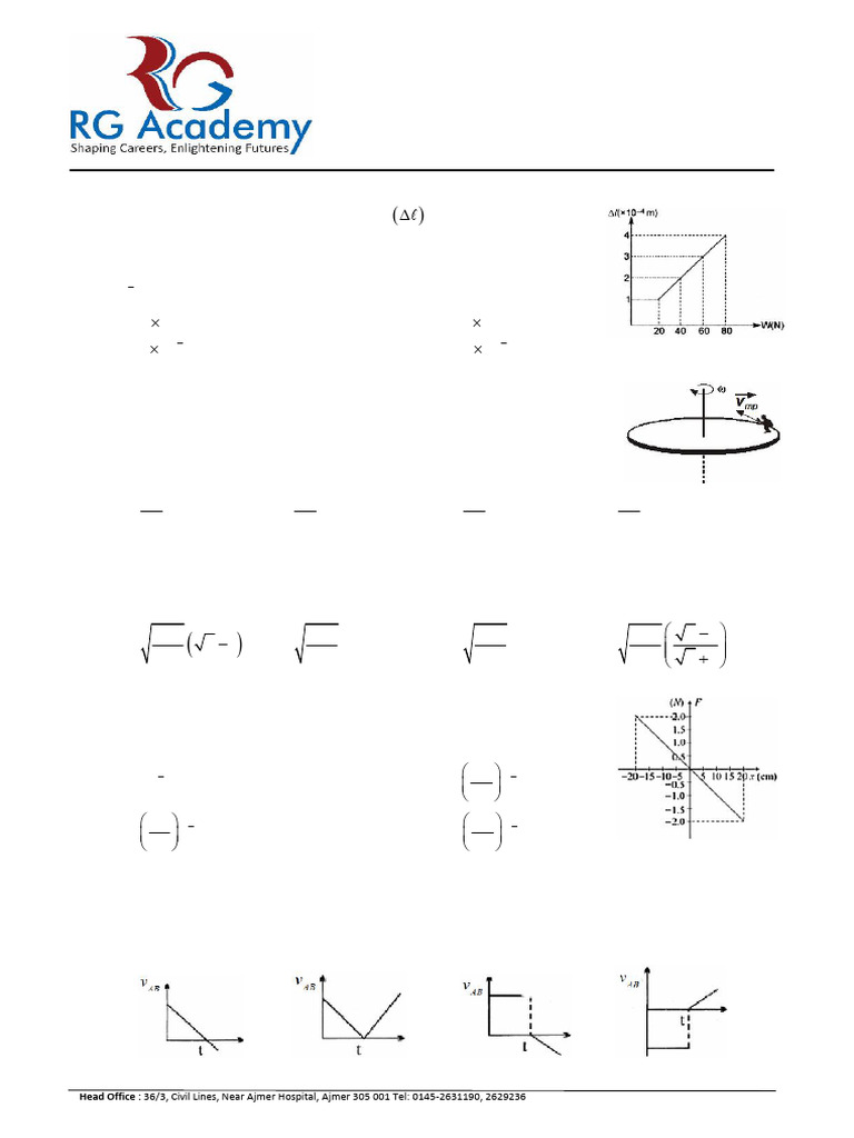 RS 04 Physics | PDF | Rotation Around A Fixed Axis | Force