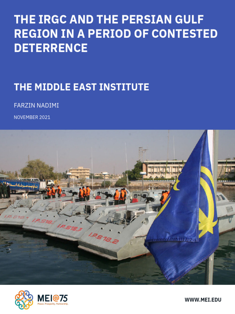 IRGC's Role in Persian Gulf Deterrence | PDF | Naval Mine | Persian Gulf