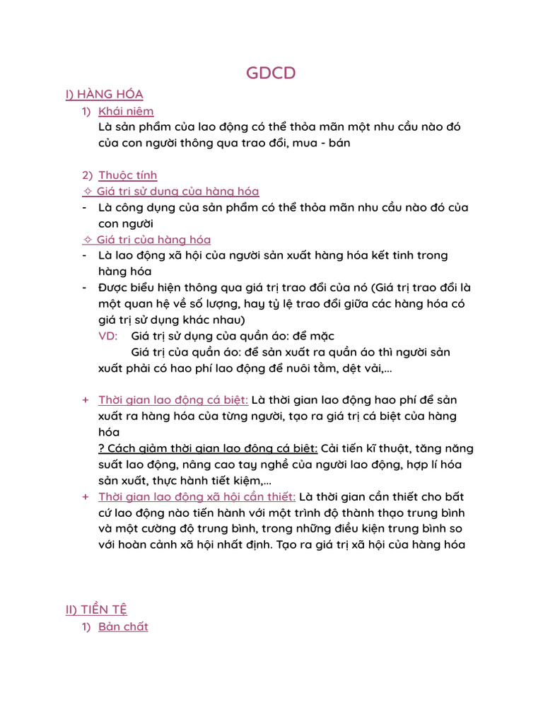 GDCD HÀNG HÓA | PDF
