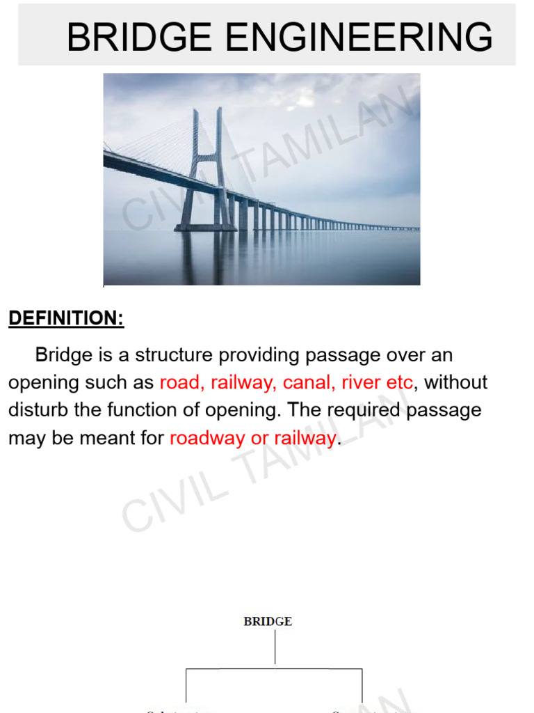 Bridge Engineering Overview and Definitions | PDF | Deep Foundation ...