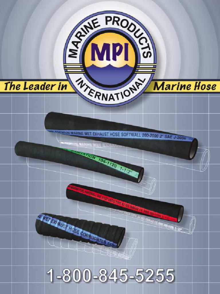 MPI Marine Hose Product Catalogue | PDF | Hose | Polyvinyl Chloride