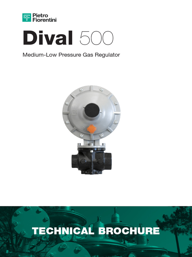 Dival 500 Medium-Low Pressure Regulator | PDF | Natural Gas | Valve