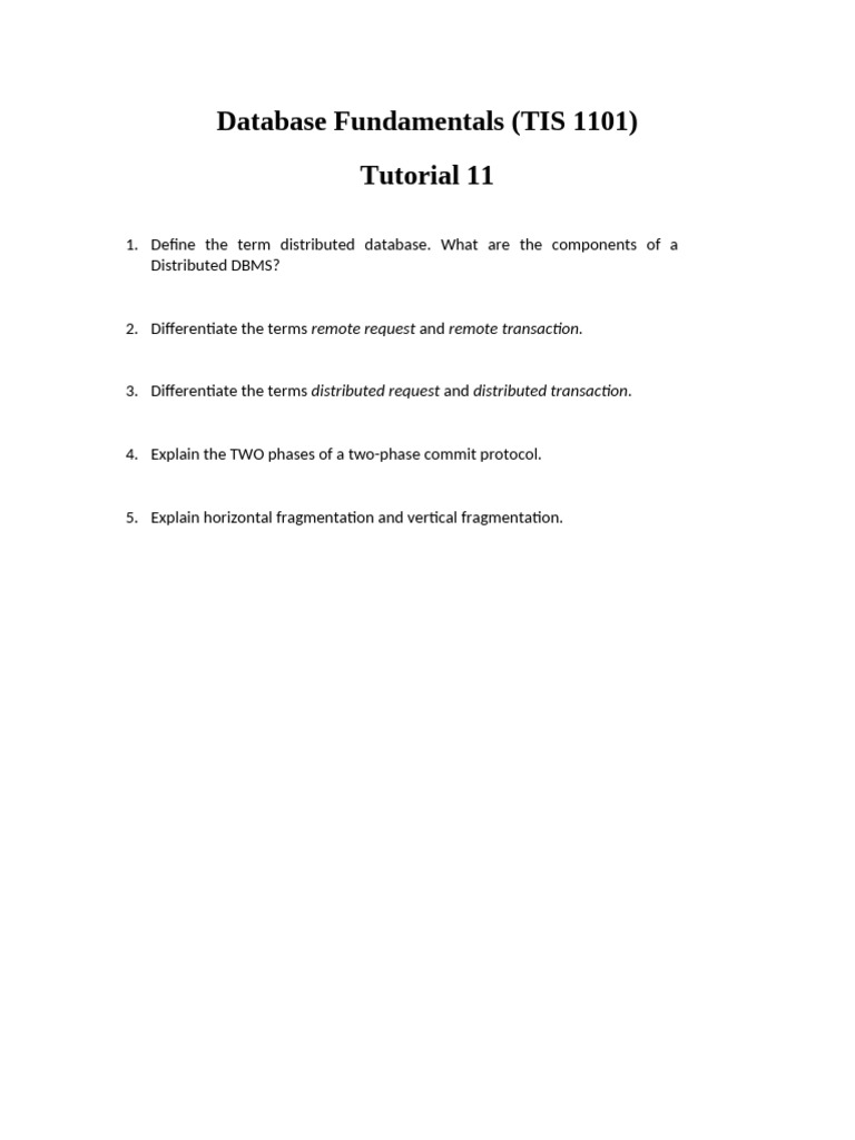 Database Fundamentals Lab11 | PDF