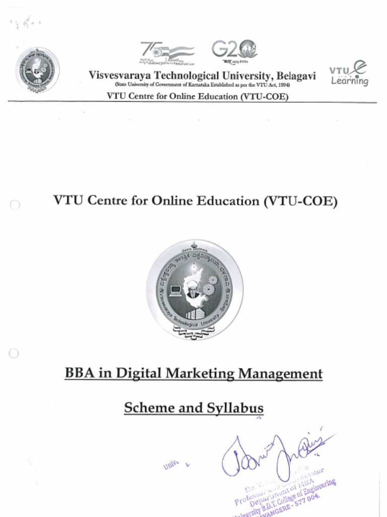 BBA in Digital Marketing Management 1st & 6th SEM | PDF | Microsoft ...