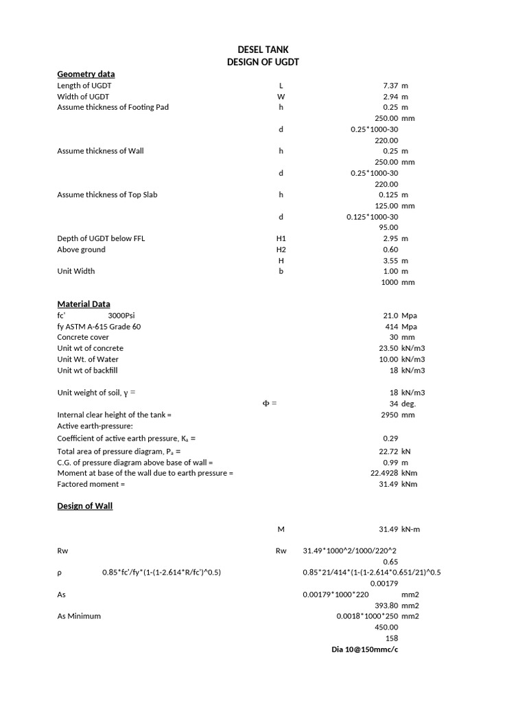 Design of UGDT | PDF | Materials | Building Engineering