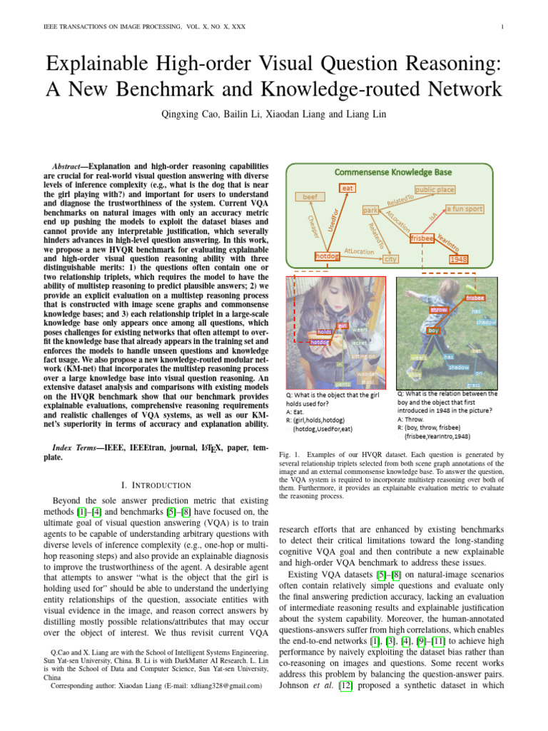 Explainable High-order Visual Question Reasoning | PDF | Knowledge | Reason