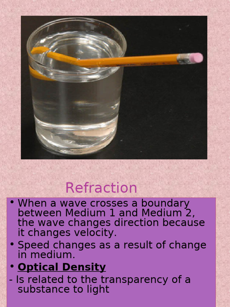 Refraction Pdf Refraction Refractive Index