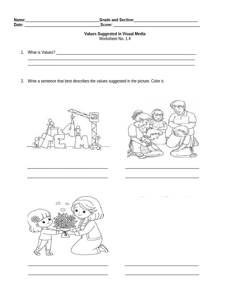 Values Suggested in Visual Media | PDF