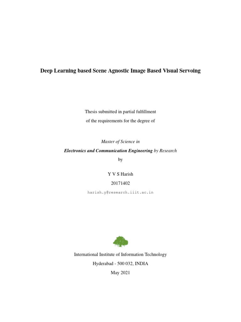 Thesis Final Copy Harish (2) | PDF | Deep Learning | Artificial Neural Network