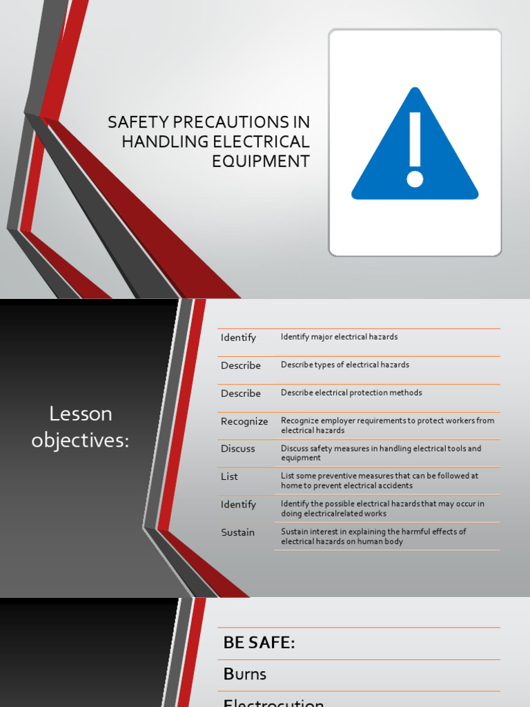 Electrical Safety Precautions Guide | PDF | Shock (Circulatory) | Burn
