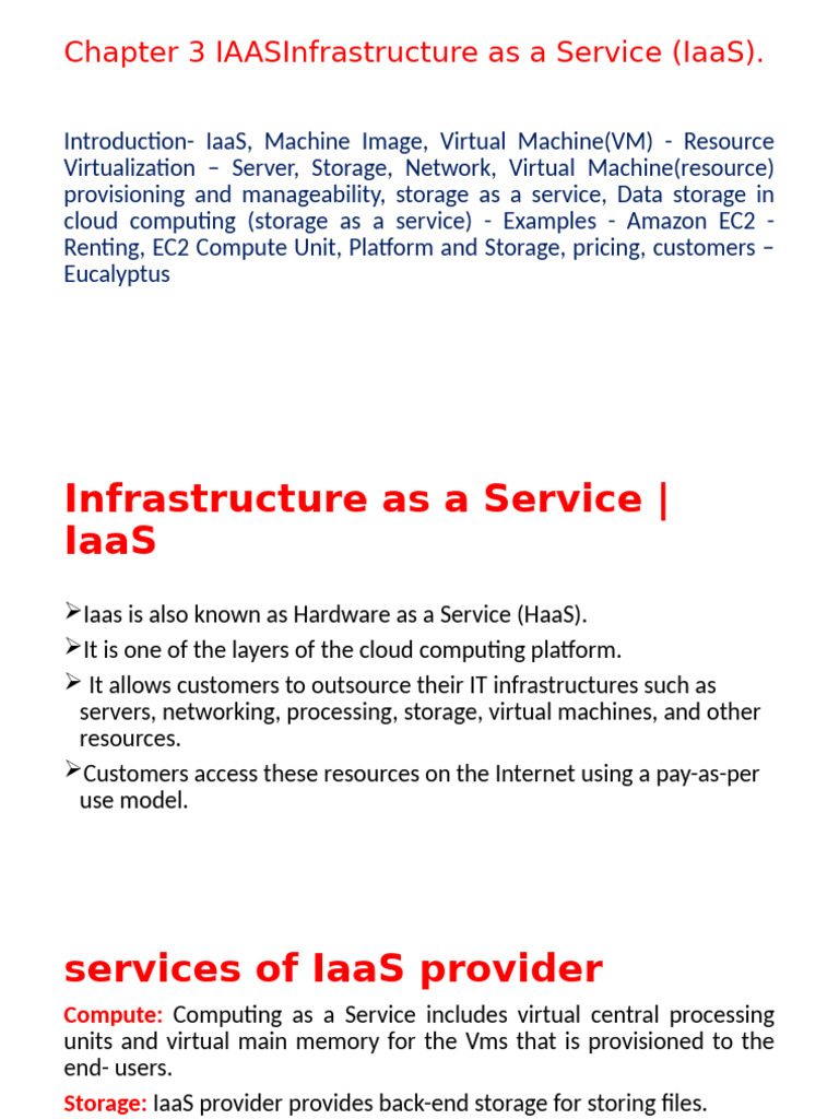 IaaS Overview: Virtual Machine Provisioning | PDF | Virtual Machine | Cloud Computing