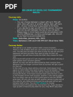 Competitive DBD League Rules Guide | PDF