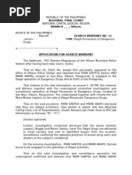 Search Warrant (Sample) | PDF