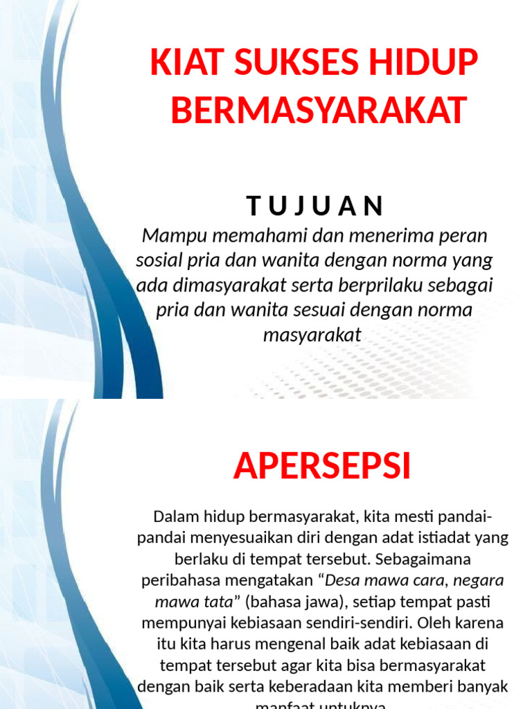 Slide PPT Dan Ice Breaking - Manusia Harus Hidup Bermasyarakat | PDF