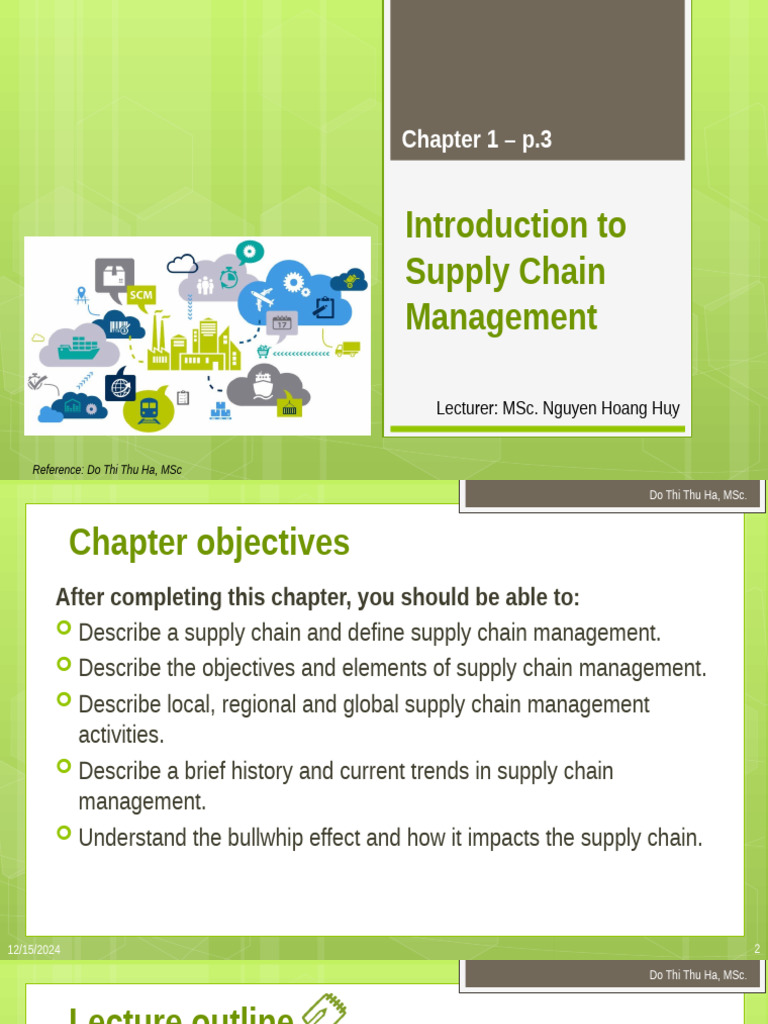 Chapter 1 - Introduction To Supply Chain Management | PDF | Supply ...