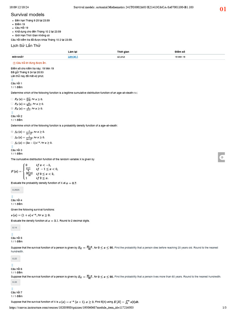 ĐPBH Test 1 10 | PDF