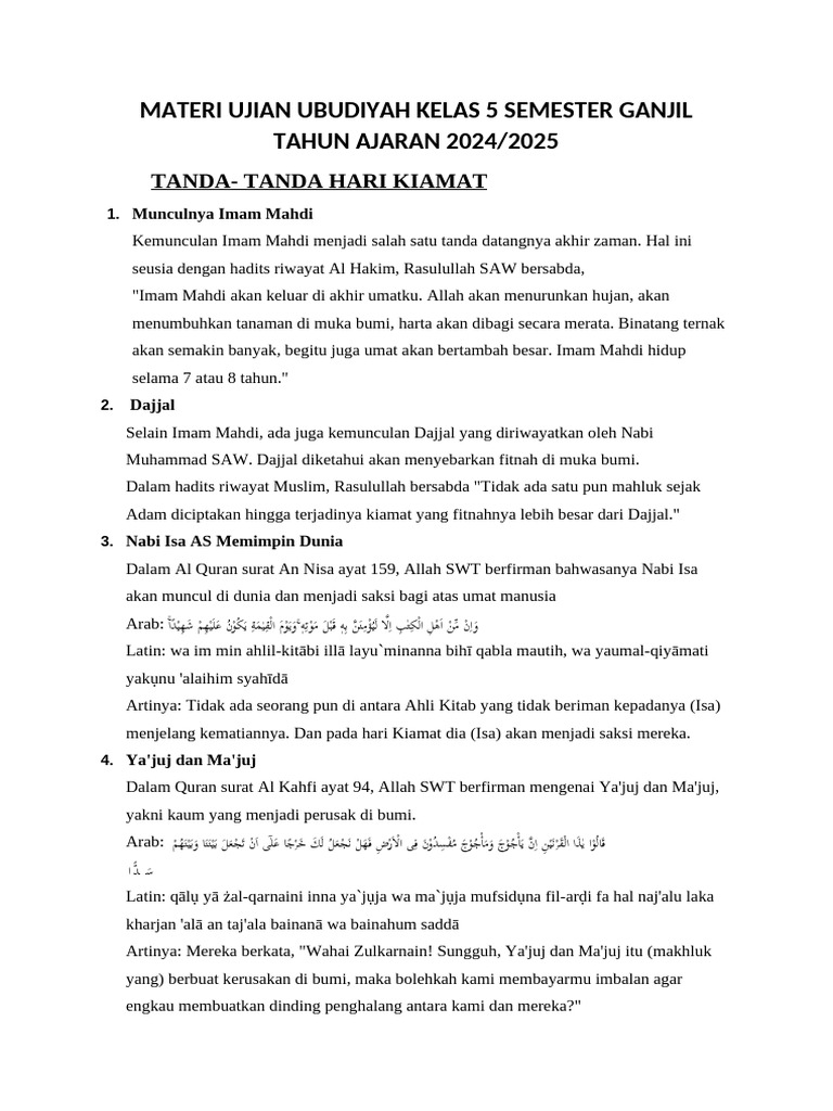 materi semester ganjil | PDF