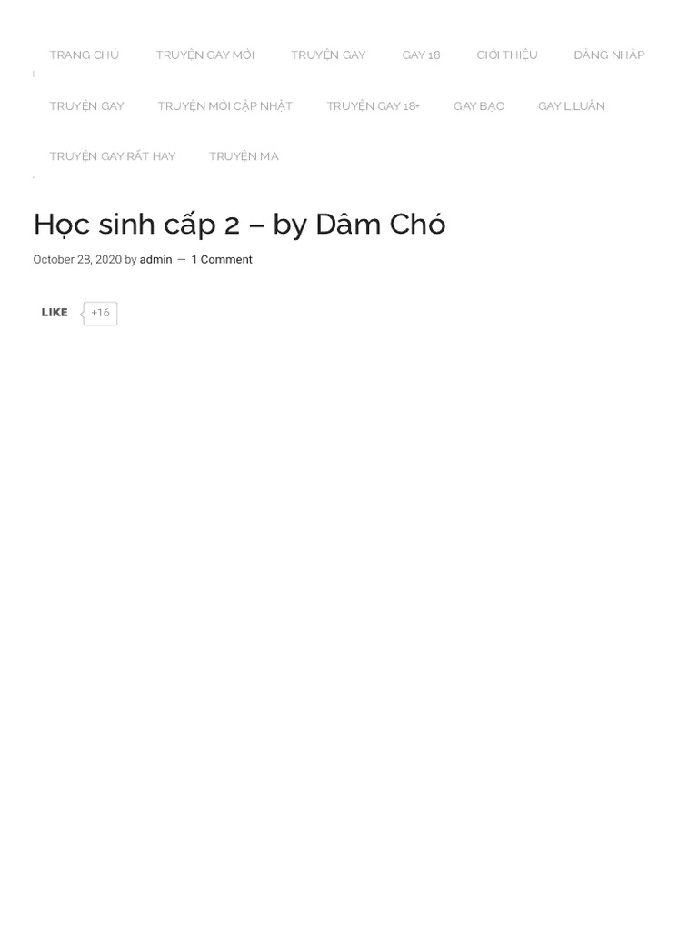 Học sinh cấp 2 - by Dâm Chó - TruyenGay | PDF