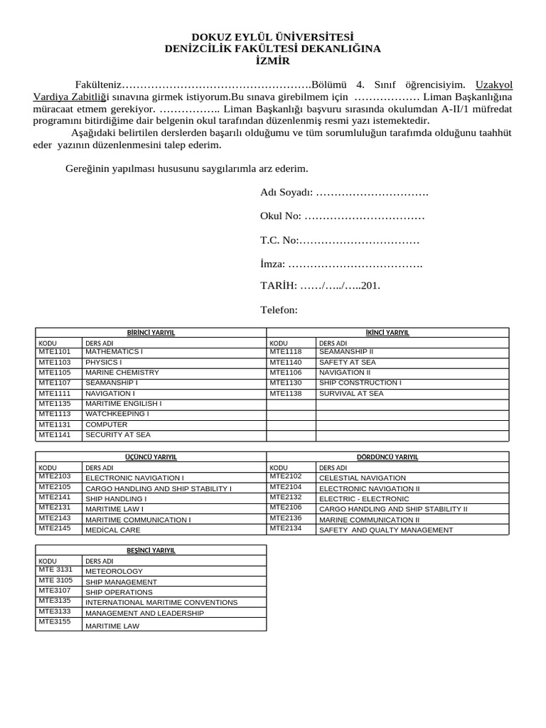 29 Vardiya Muhendisligi Sinava Giris Belge Talebi | PDF