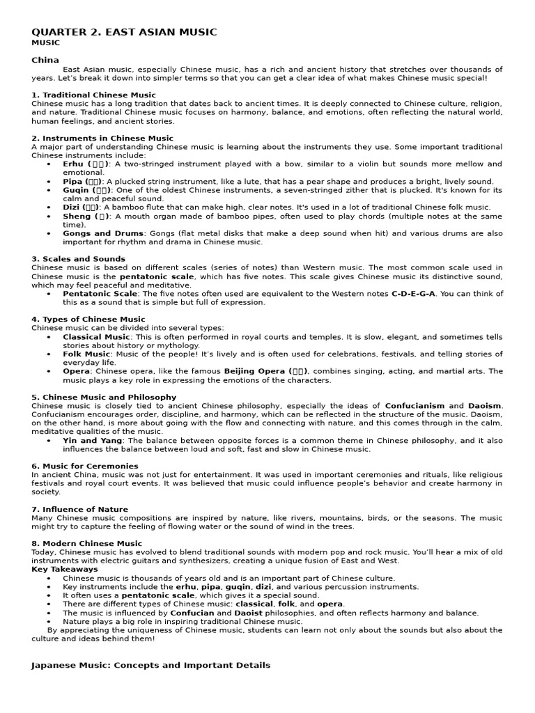 QUARTER 2 Music and Arts | PDF | Composition (Visual Arts) | Musical ...