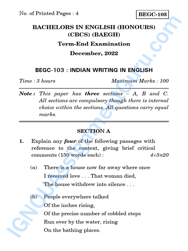 26._Dec_2022 BEGC-103 IGNOUAssignmentGuru.com | PDF