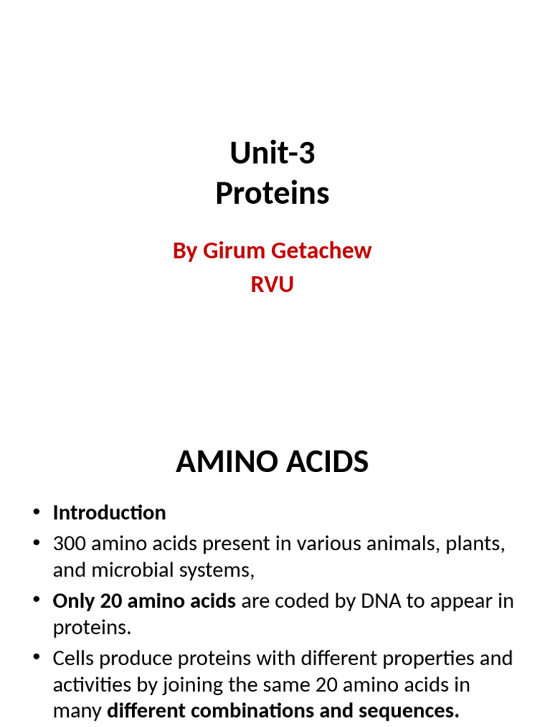 Proteins synthesis | PDF | Hemoglobin | Protein Structure
