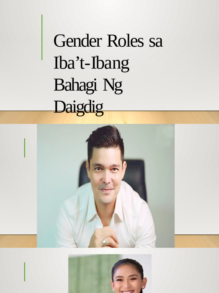G10 AP Q3 Week 1 2 Gender Roles | PDF