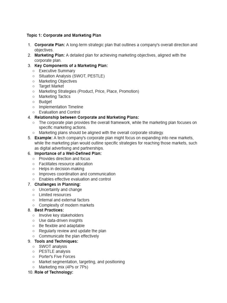Explain All Topics in More Detail With 10 Points... - 2 | PDF ...