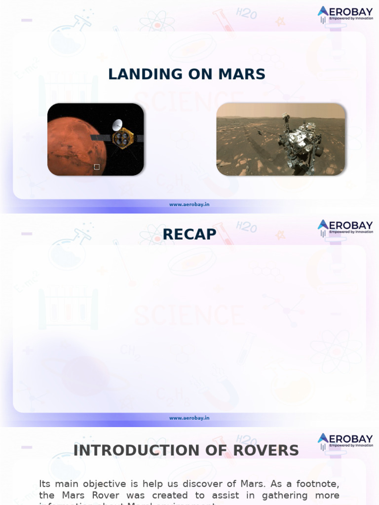 Landing On Mars 9-12 | PDF | Rover (Space Exploration) | Mars
