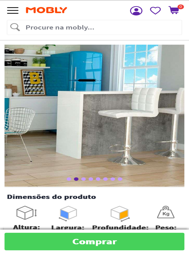 Banqueta Giratória Fitz Branca | PDF