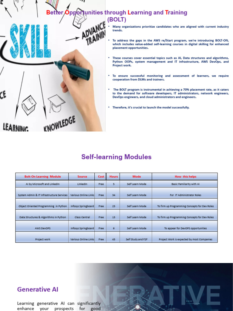 BOLT - Self Study Modules | PDF | Artificial Intelligence ...