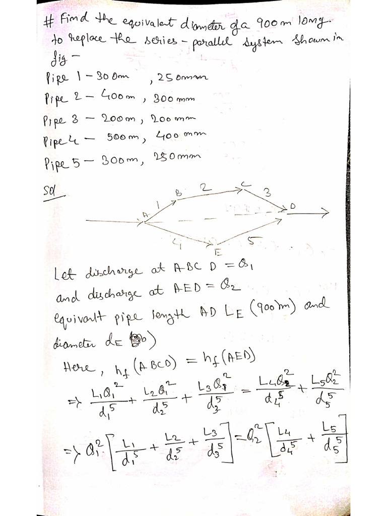 Equivalent pipe method problem | PDF