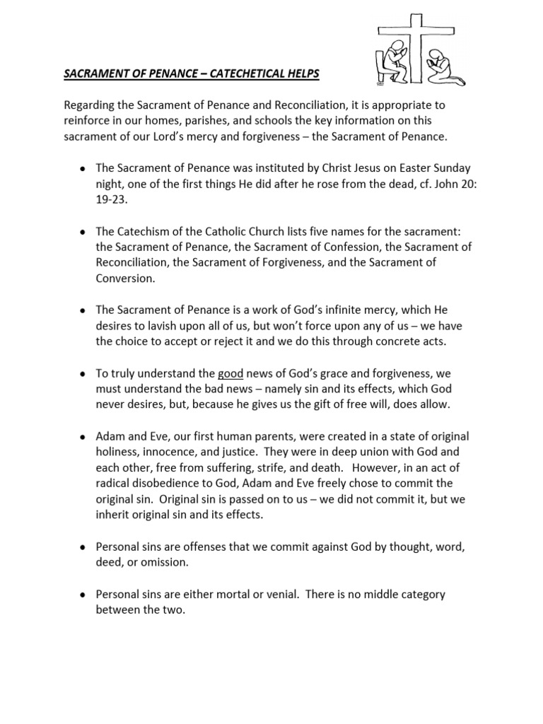 2012SACRAMENTOFPENANCE CATECHETICALHELPS Revised20122 | PDF | Penance ...