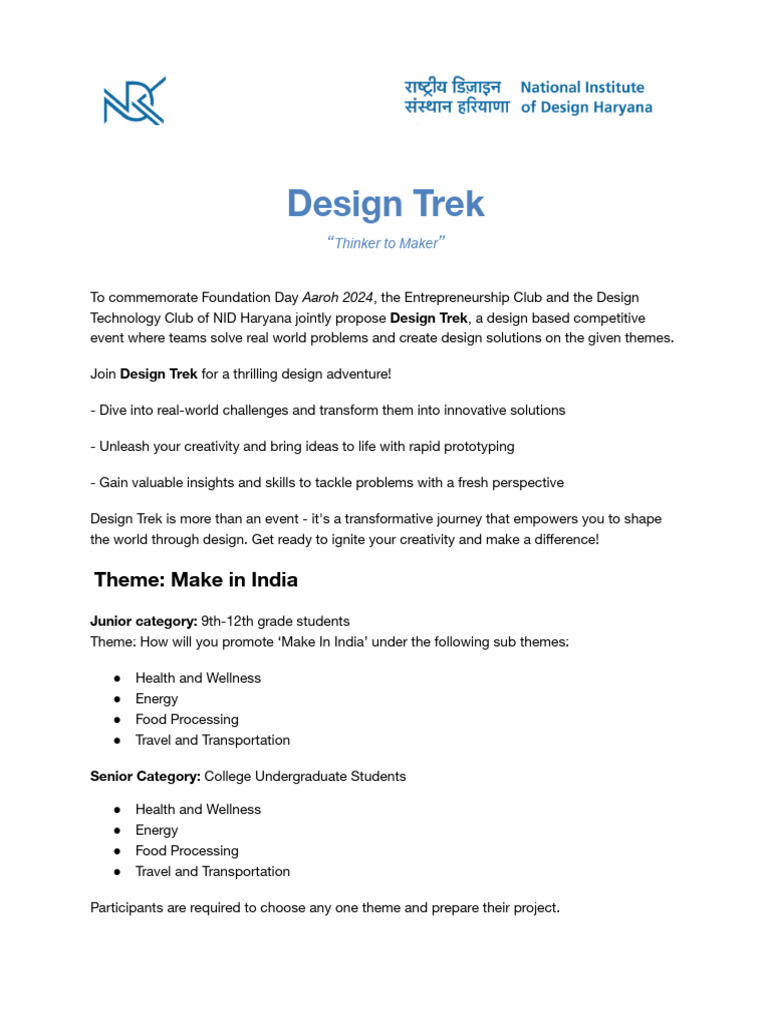 Design Trek - Brochure | PDF | Usability