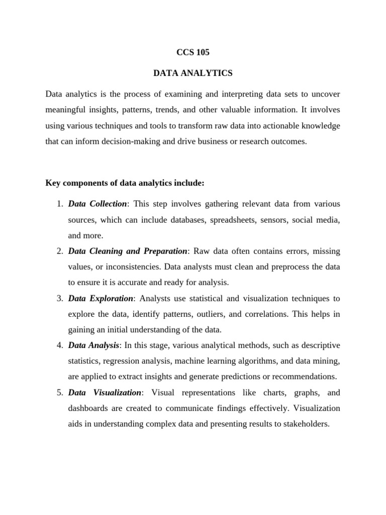 Data Analytics for Student Skills Development | PDF | Data Analysis ...