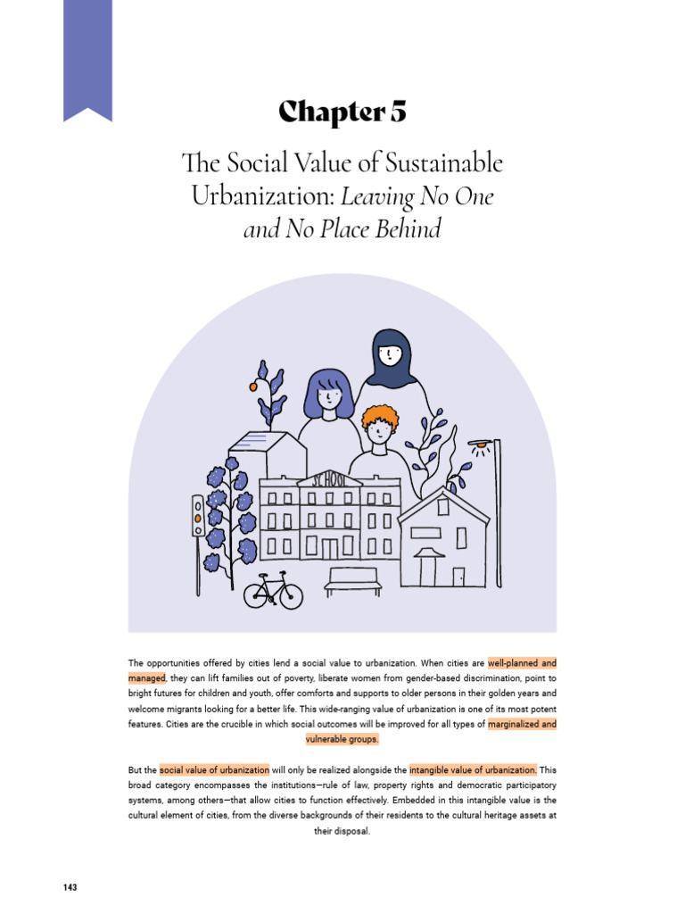 Chapter 5 The Social Value of Sustainable Urbanization 1new | PDF | Poverty | Poverty & Homelessness
